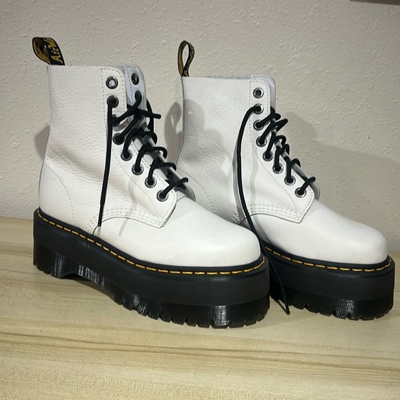 Dr. Martens | Shoes | New White Quad Platform Drdoc Martens | Poshmark